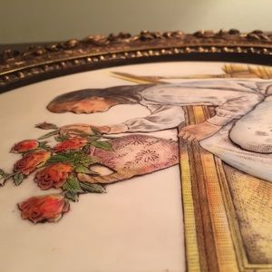 Artini | Wall Decor | Vintage Sculptured Artini Engraving Framed Art ...